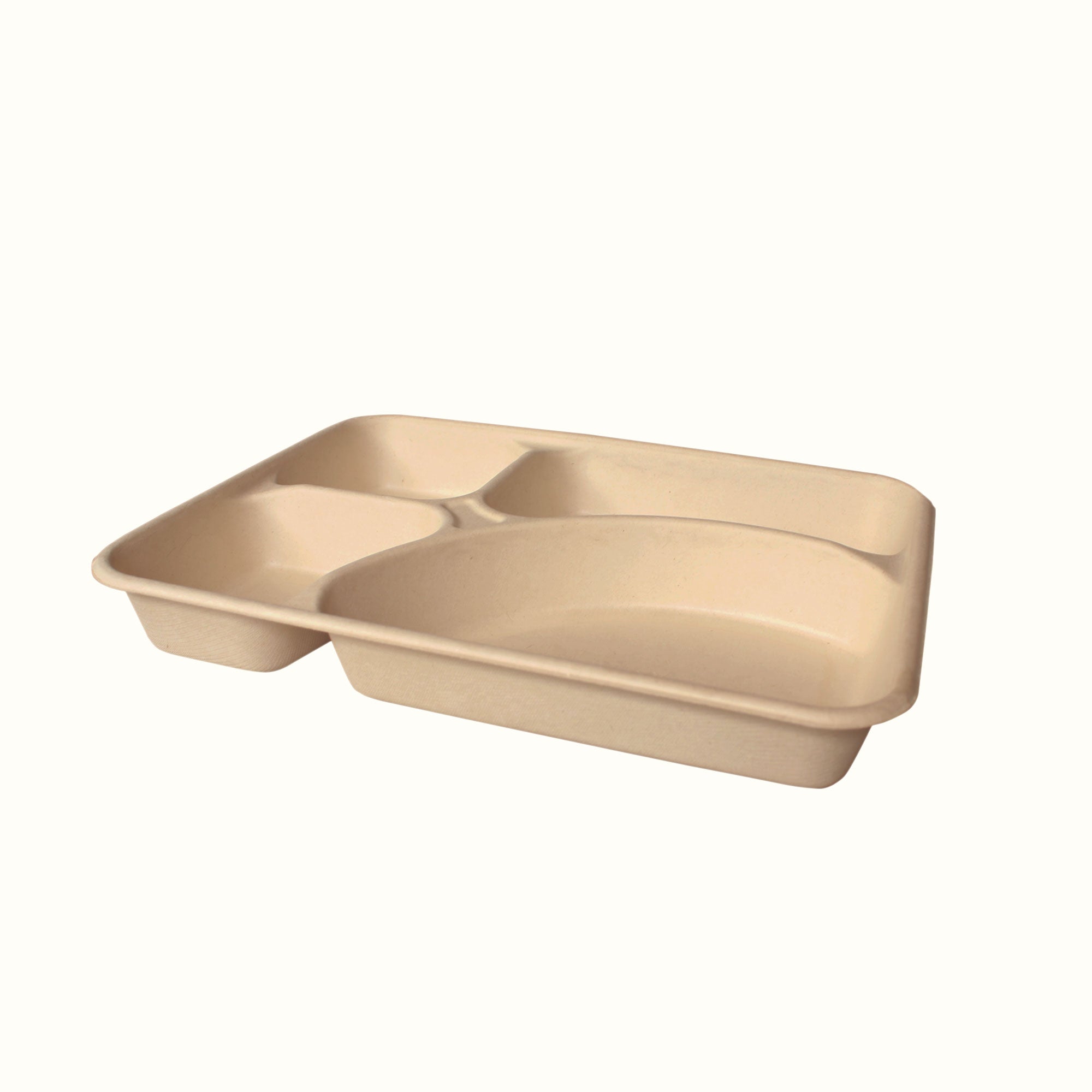 Rectangle 2-Compartment Food Tray 600ml | Econtainer Philippines